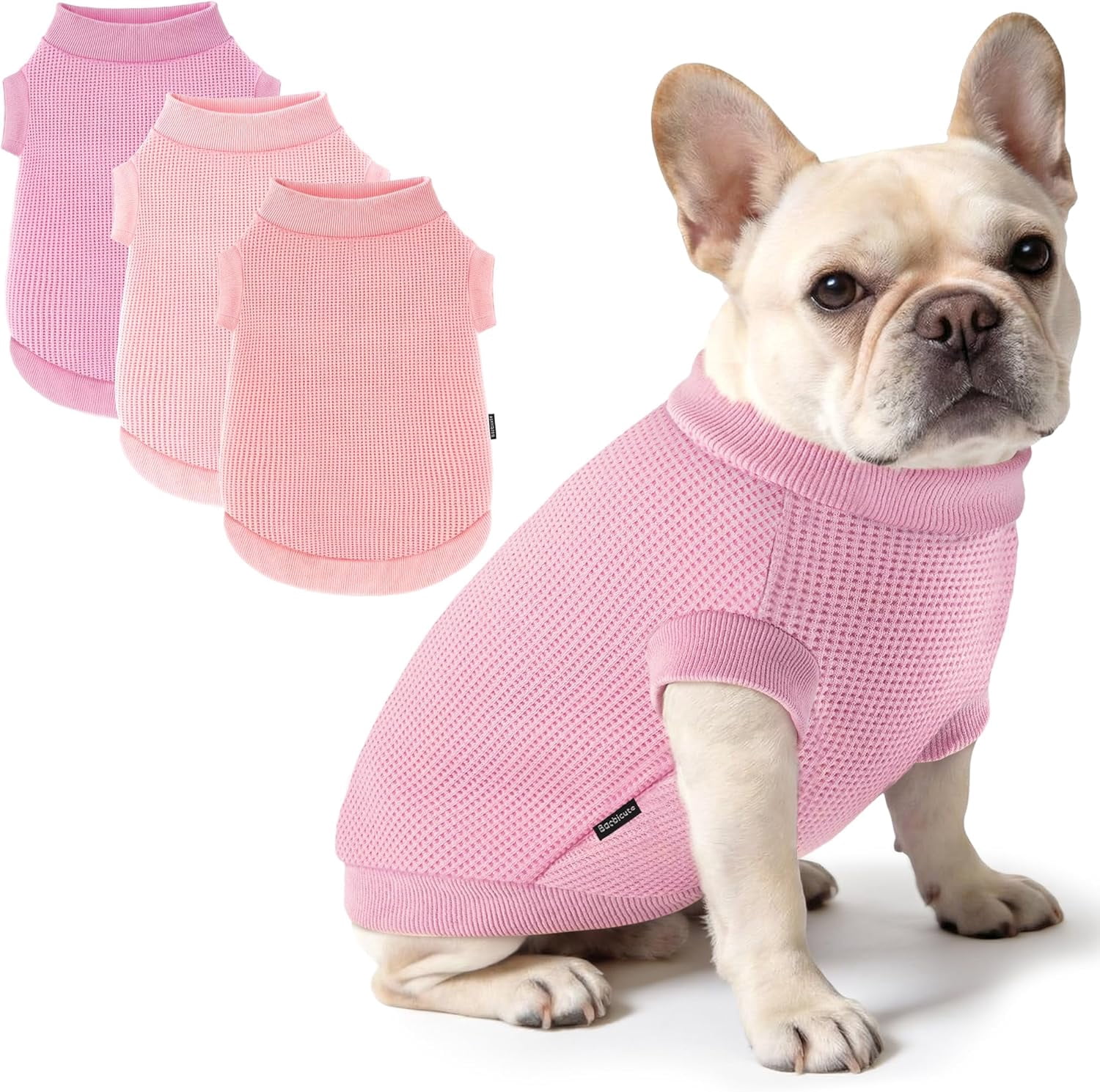 3 Pack Dog Shirt for Small Supplies Functional Waffle Dog Clothes Warm ...