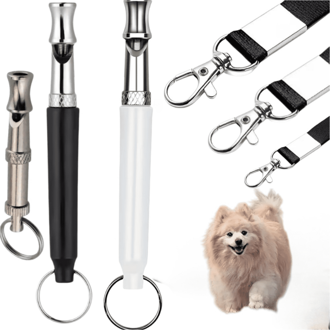 3 Pack Dog Whistle to Stop Barking Professional Adjustable Ultrasonic ...