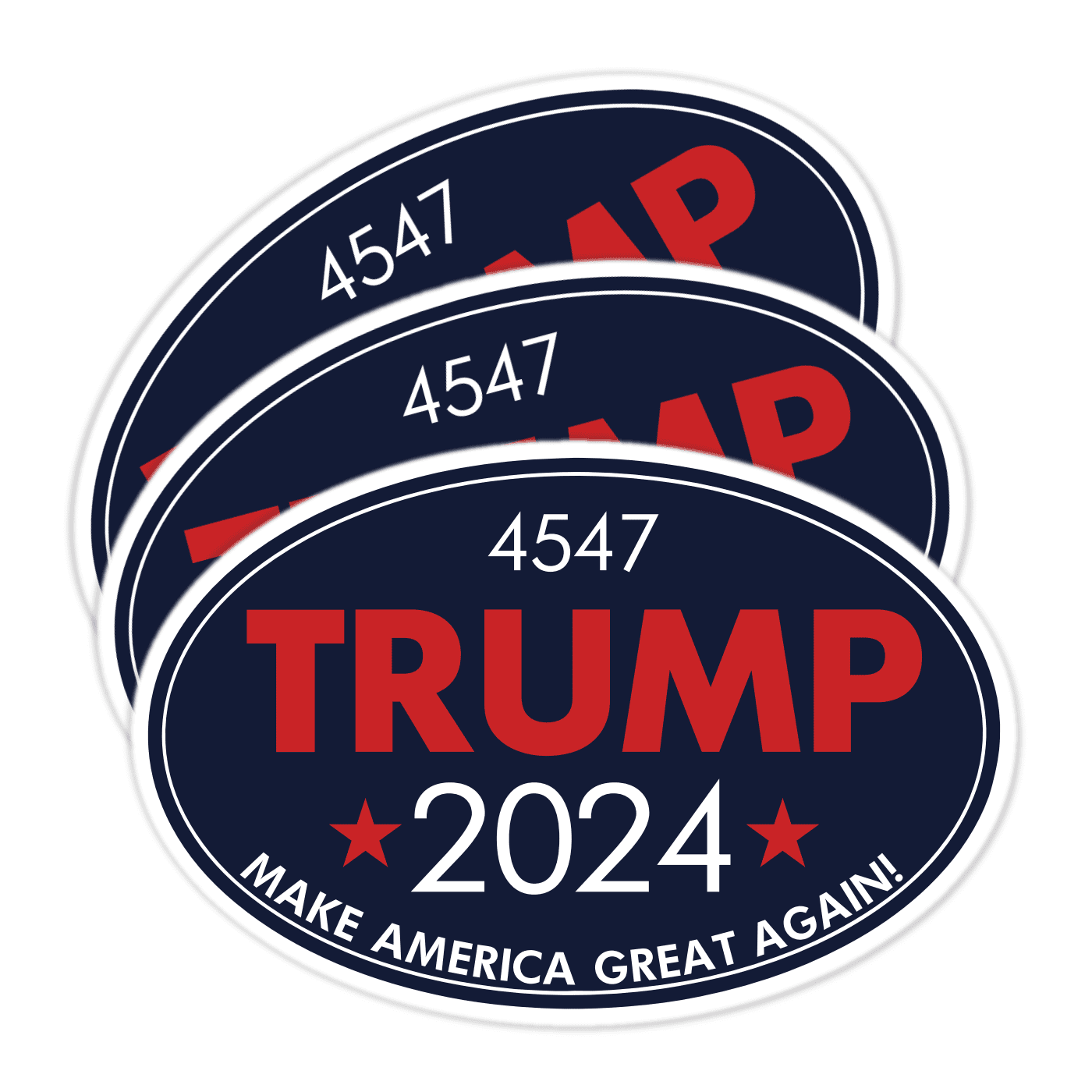 (3-Pack) Donald Trump 2024 Car Magnet, Make America Great Again! MAGA ...