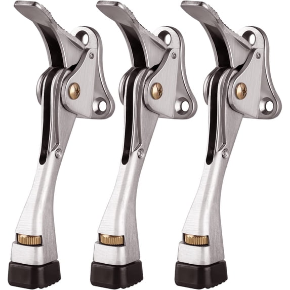3 Pack Door Stoppers, 4 inch Kickdown Door Stops, Heavy Duty Door ...