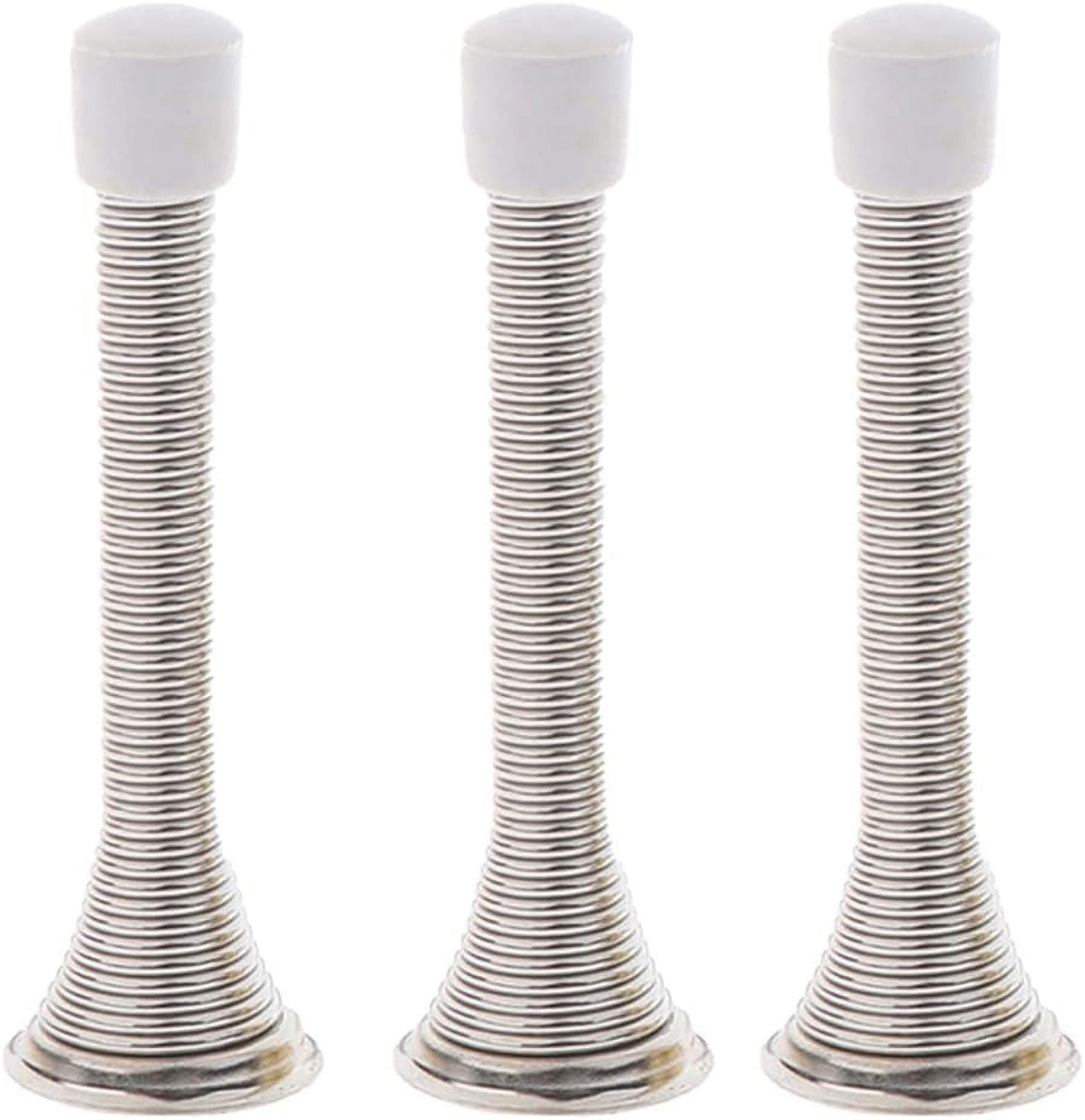 3 Pack Door Stops, Bendable Spring Steel Door Stoppers Wall Mounted ...