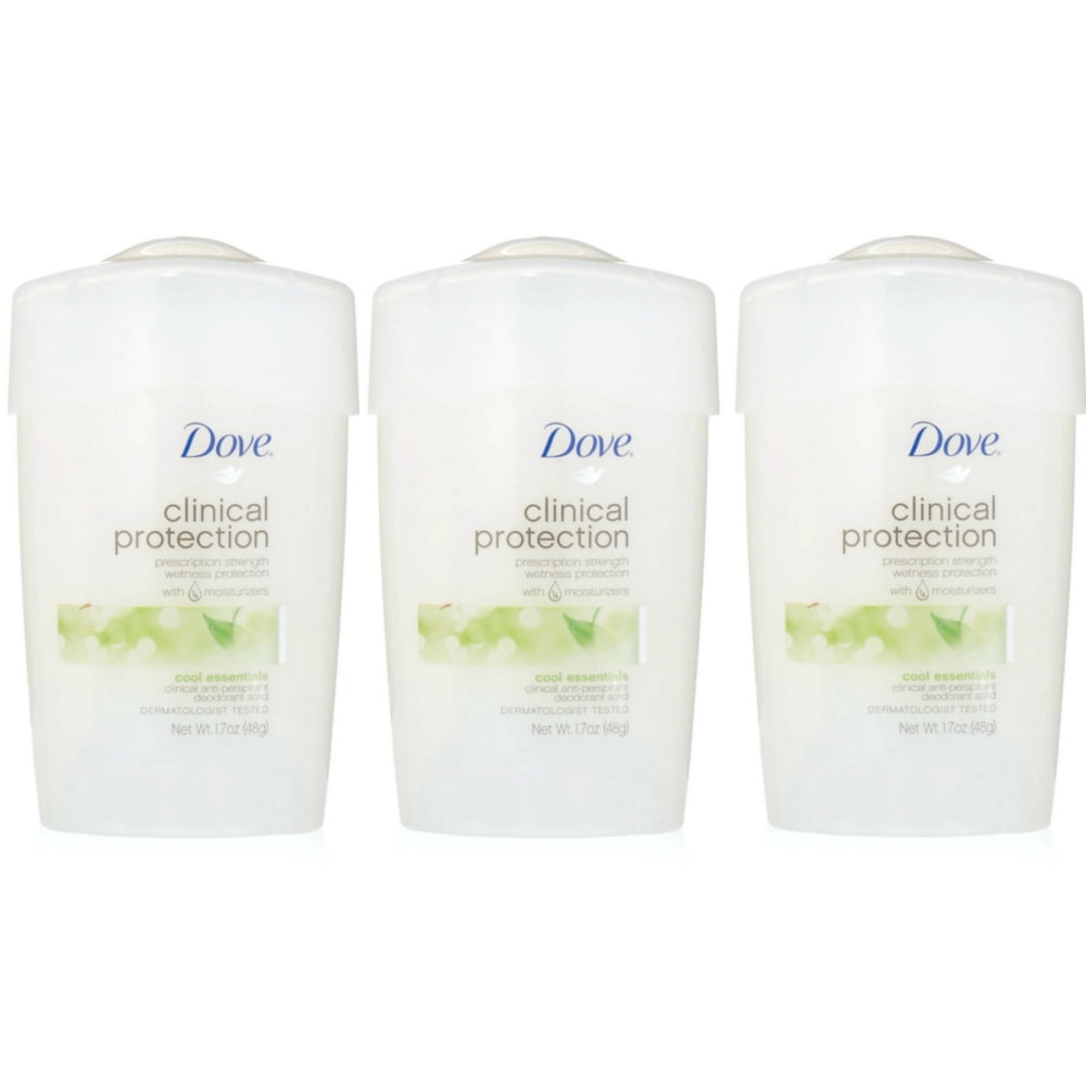 Dove Clinical Strength Deodorant Anti-Perspirant, 3 Pack, Cool ...