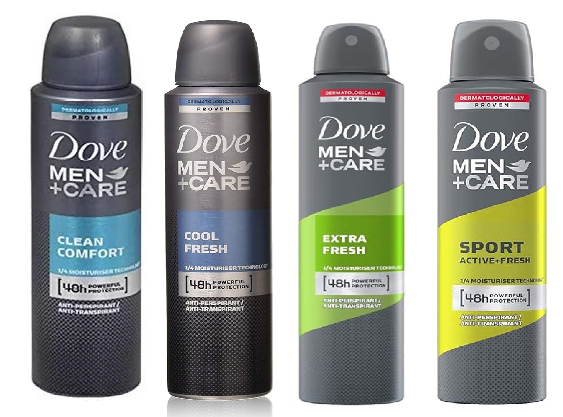 3 Pack Dove Men Body Spray (3X250ml, Mix within the available kinds ...