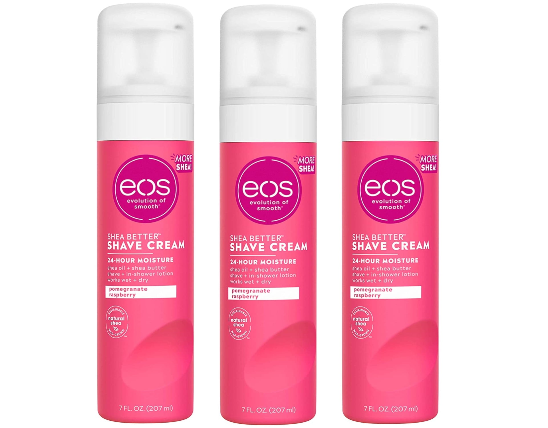 3 Pack - EOS Shave Cream, Pomegranate Raspberry, 7 oz - Walmart.com
