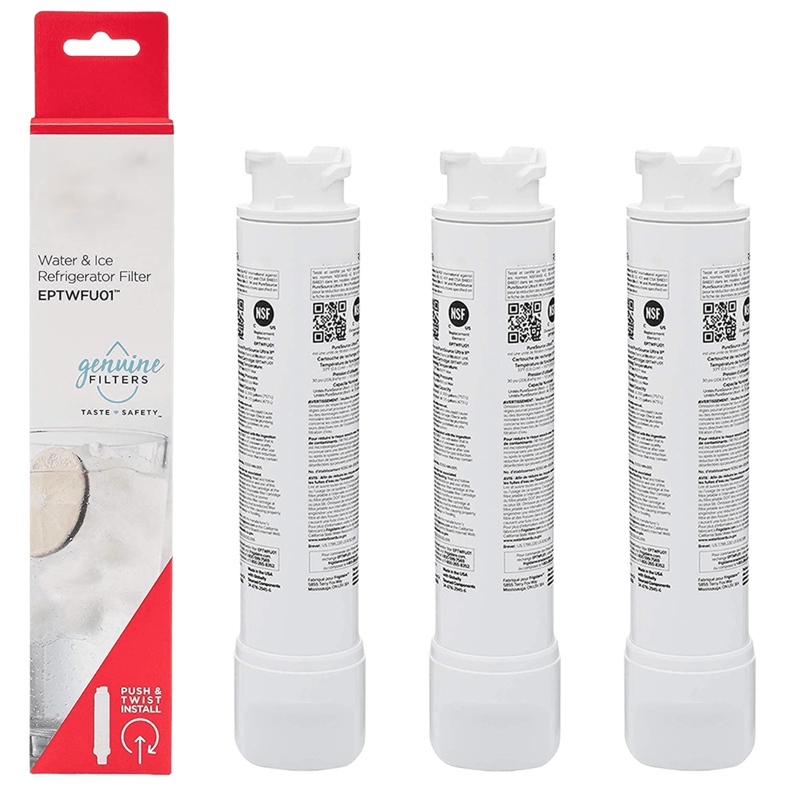 3 Pack EPTWFU²01 Pure²Source Ultra® II Filter-White - Walmart.com