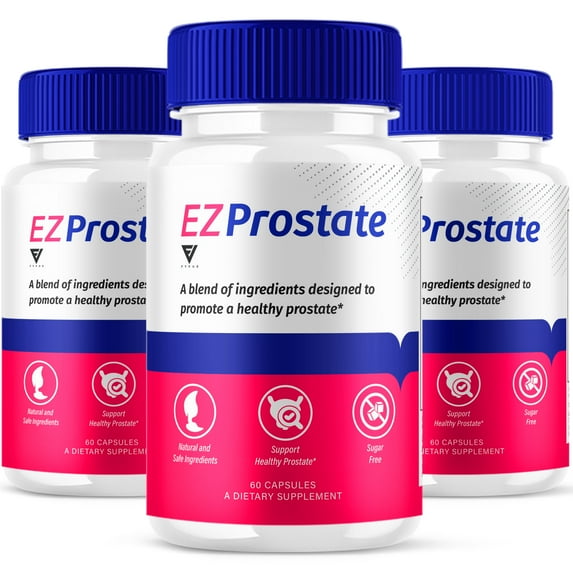 (3 Pack) EZ Prostate Capsules Easy Prostate Advanced Supplement (180 ...