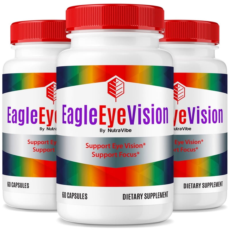 (3 Pack) Eagle Eye Vision Pills - Official Vision Vitamins To Promote Eye Health & Wellness, All ...