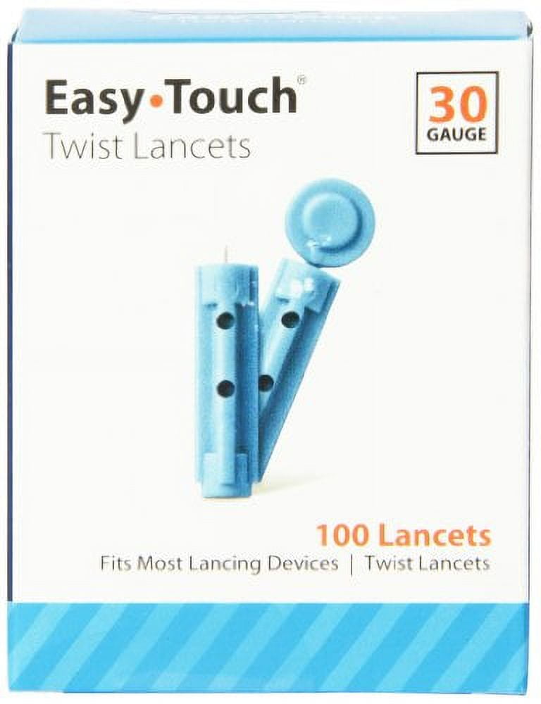 3 Pack Easy Touch Twist Lancets 30 Gauge 100 Lancets Each - Walmart.com