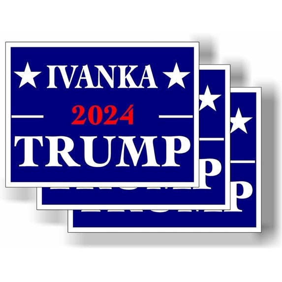3 Pack Eco Ivanka Trump 2024 Bumper Magnet 4 in x 3 in - Walmart.com