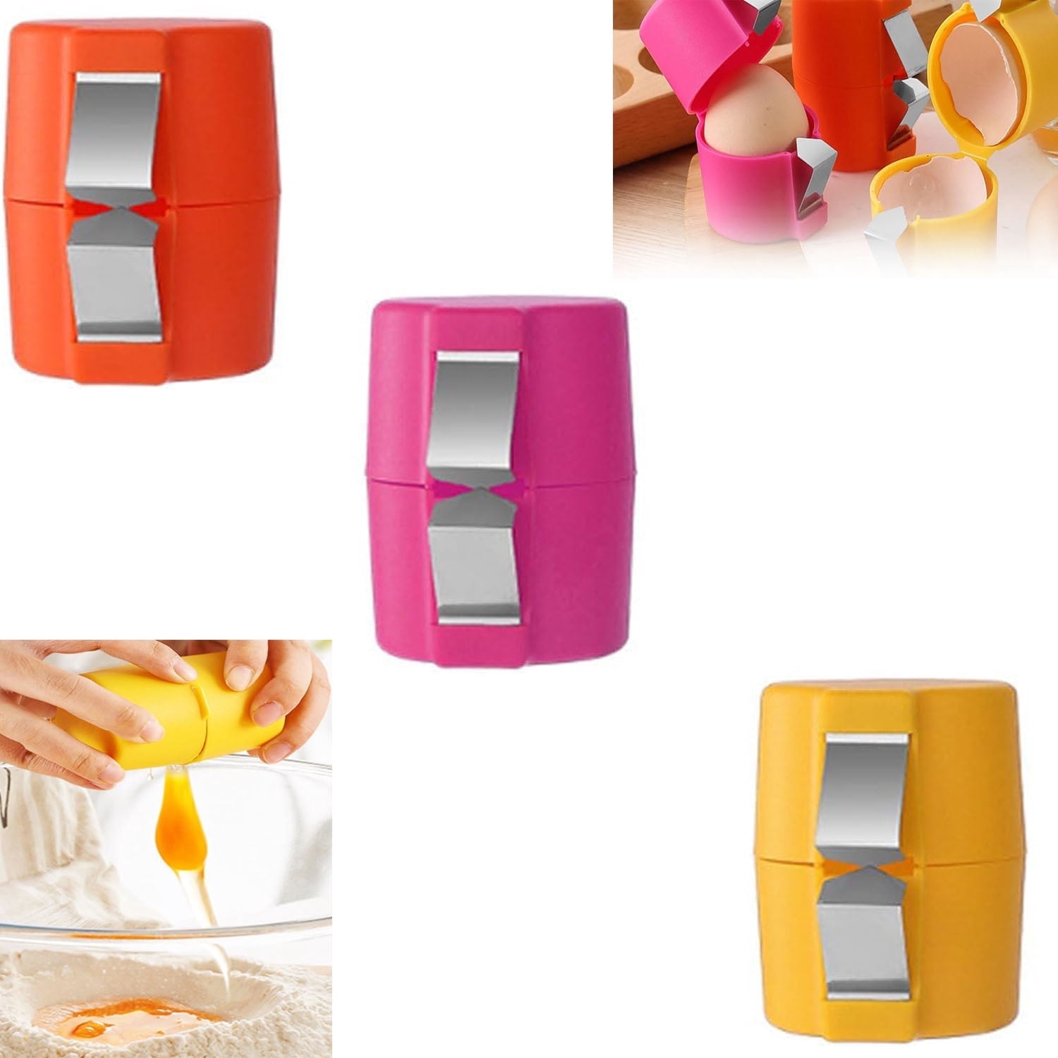 3 Pack Egg Shell Opener, 2026 New Egg Cracker Tool for Raw Eggs ...