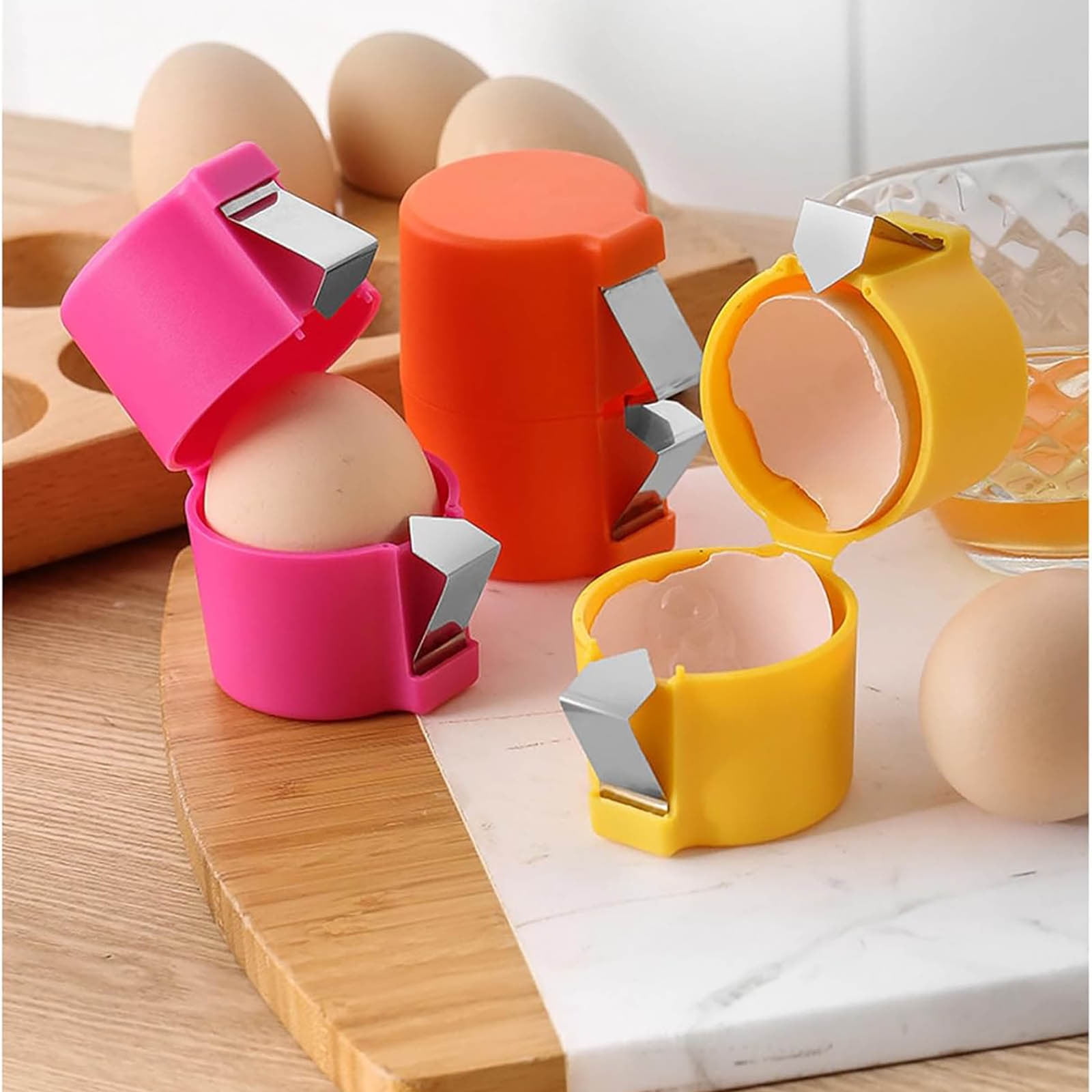 LightUp, Egg Shell Opener, 7.2*6.5cm, 3 Pack Durable Egg Shell Remover ...