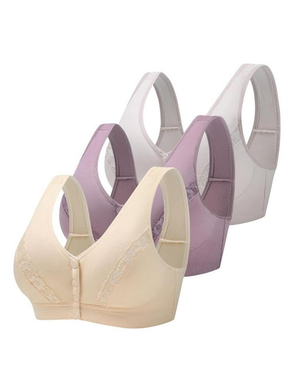 The Meryl - Cotton Front-Closure Comfort & Sleep Bra - Walmart.com