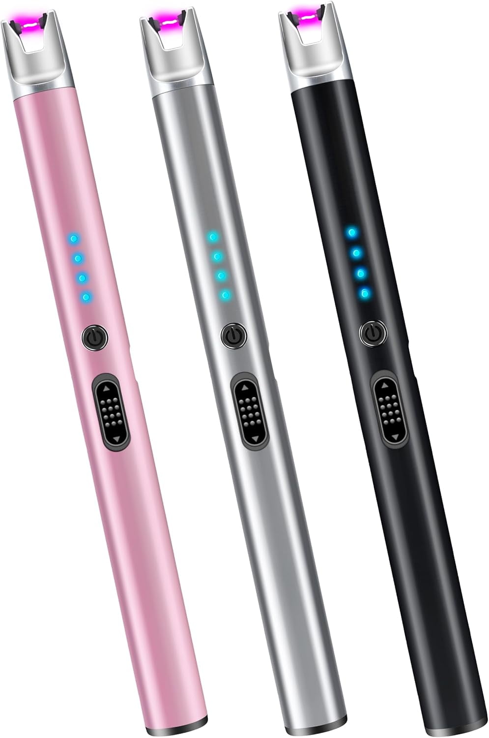 3 Pack Electric Candle Lighter Rechargeable USB Lighters Flameless ...