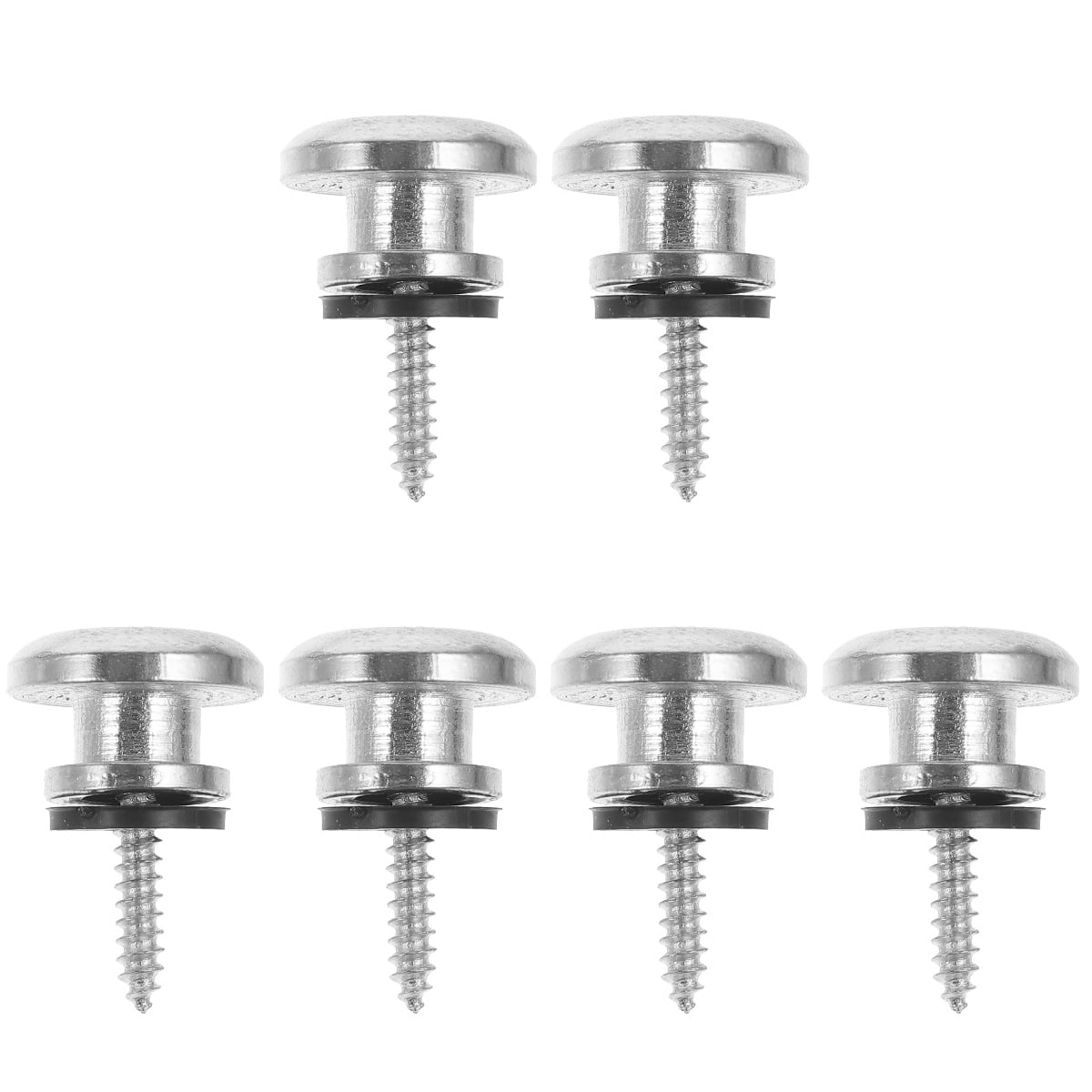 3 Pack Electric Guitar Strap Buttons Metal End Locking Pin Backs ...