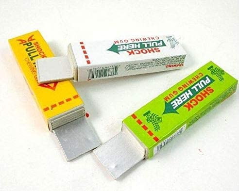 3 Pack of Electric Shock Chewing Gum, Shock Gum Prank Gum Tricky Prank ...