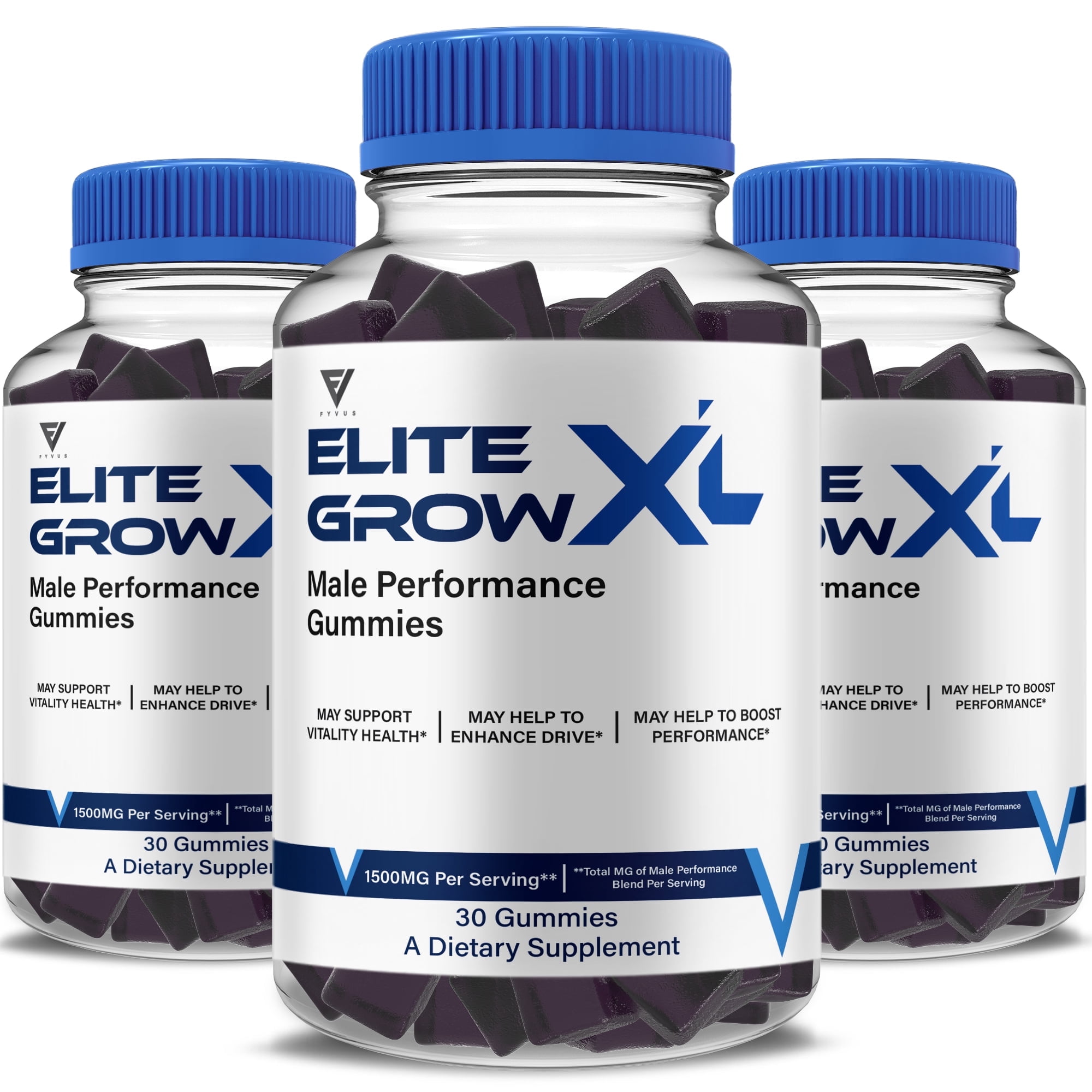(3 Pack) Elite Grow XL Gummies for Men EliteGrow XL Supplement (3 Month Supply) - Walmart.com