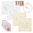 3 Pack Embroidery Kit for Beginners, Cross Stitch Kits with Stamped ...