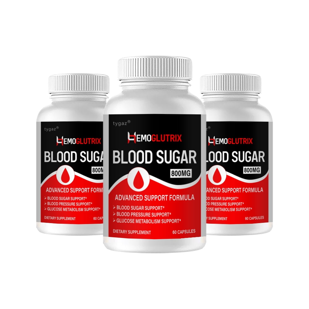 (3 Pack) Emoglutrix - Advanced Glucose Metabolism Health Control, Blood ...