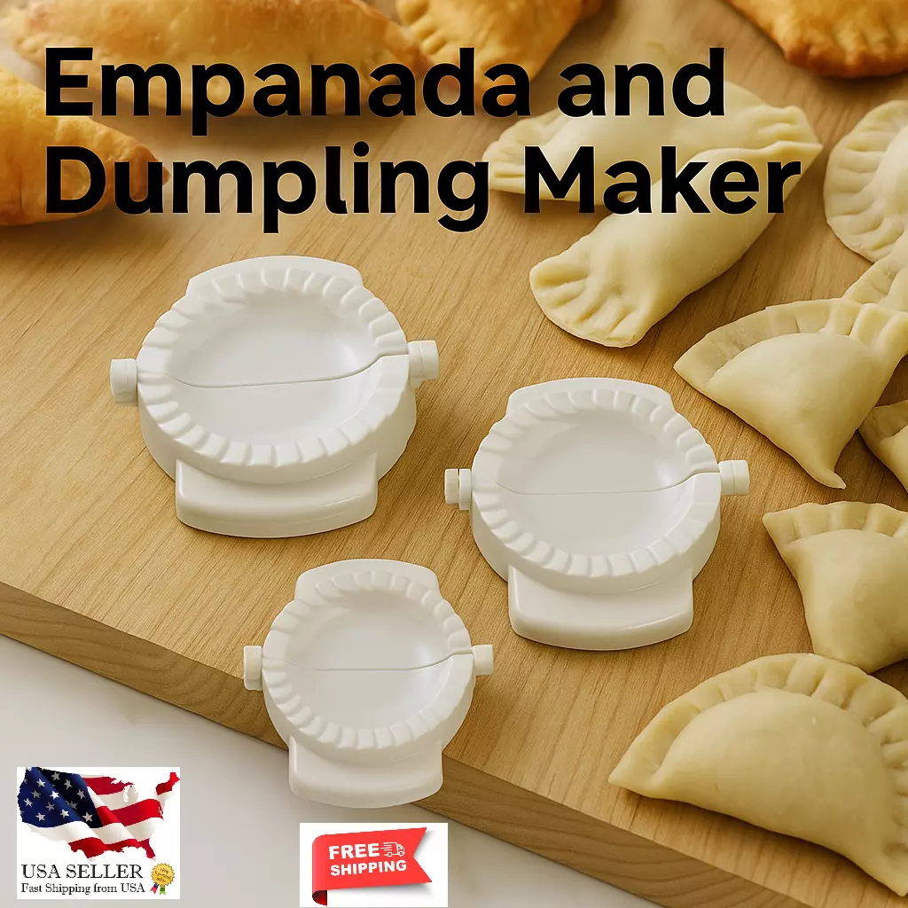 3 Pack Empanada Dumpling Sambousak Meat Pie Maker Dough Press Kitchen ...