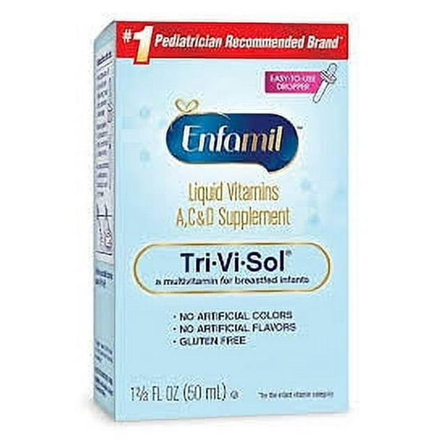 3 Pack - Enfamil Tri-Vi-Sol Vitamin Drops - 50 ML Each - Walmart.com