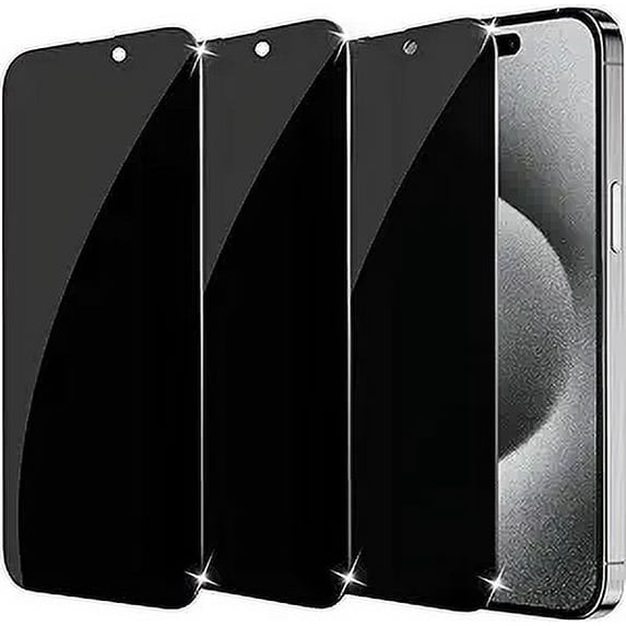 Entronix 3-Pack Shield Protector for iPhone 15, 6.1 Inch, Anti-Spy ...