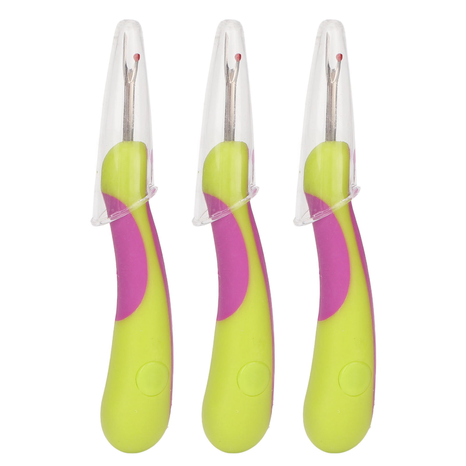 3-Pack Ergonomic Embroidery Tool Set with Clear Purple & Green Handles ...