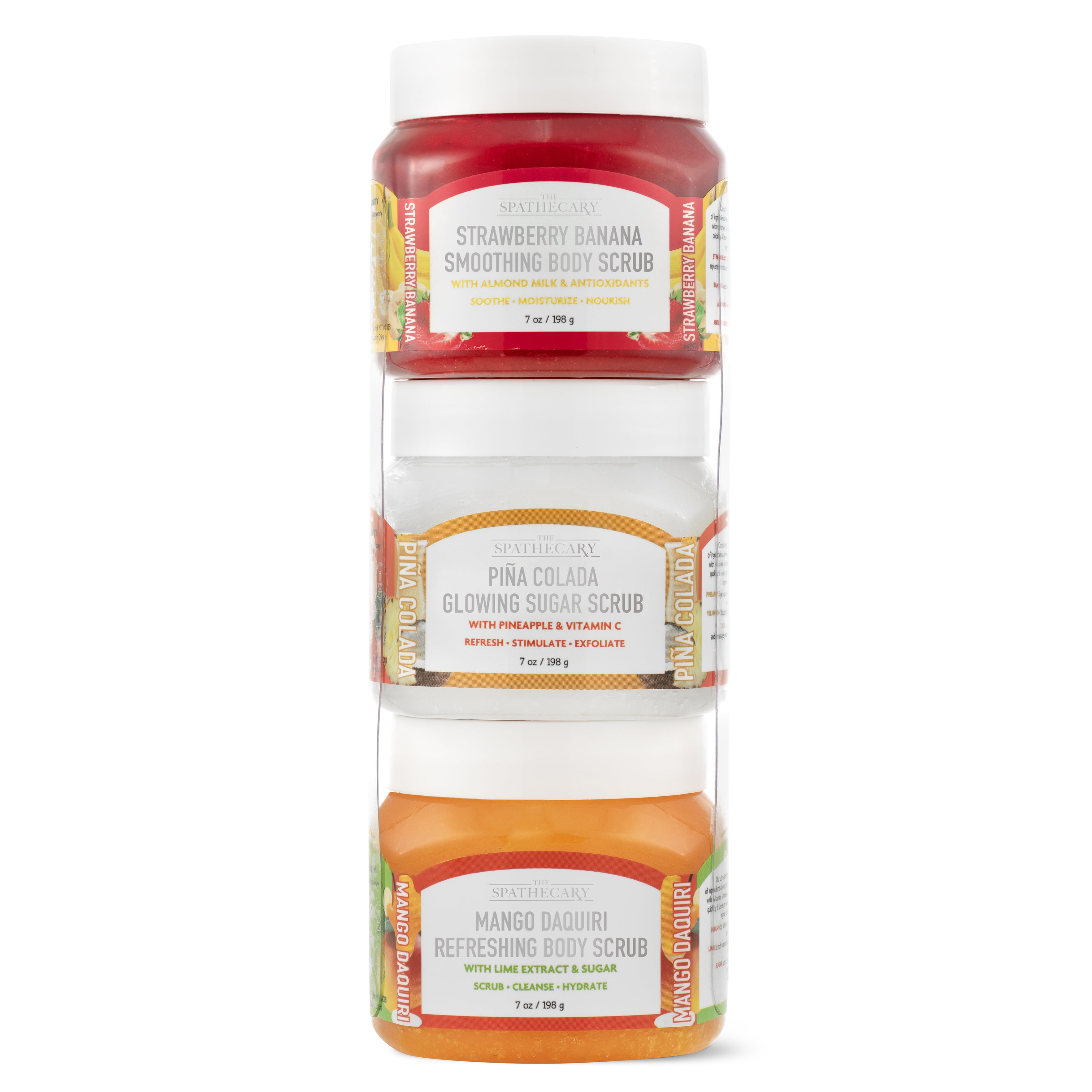 3 Pack Exfoliating Body Scrub Set - Smoothie Assortment - 21 oz ...