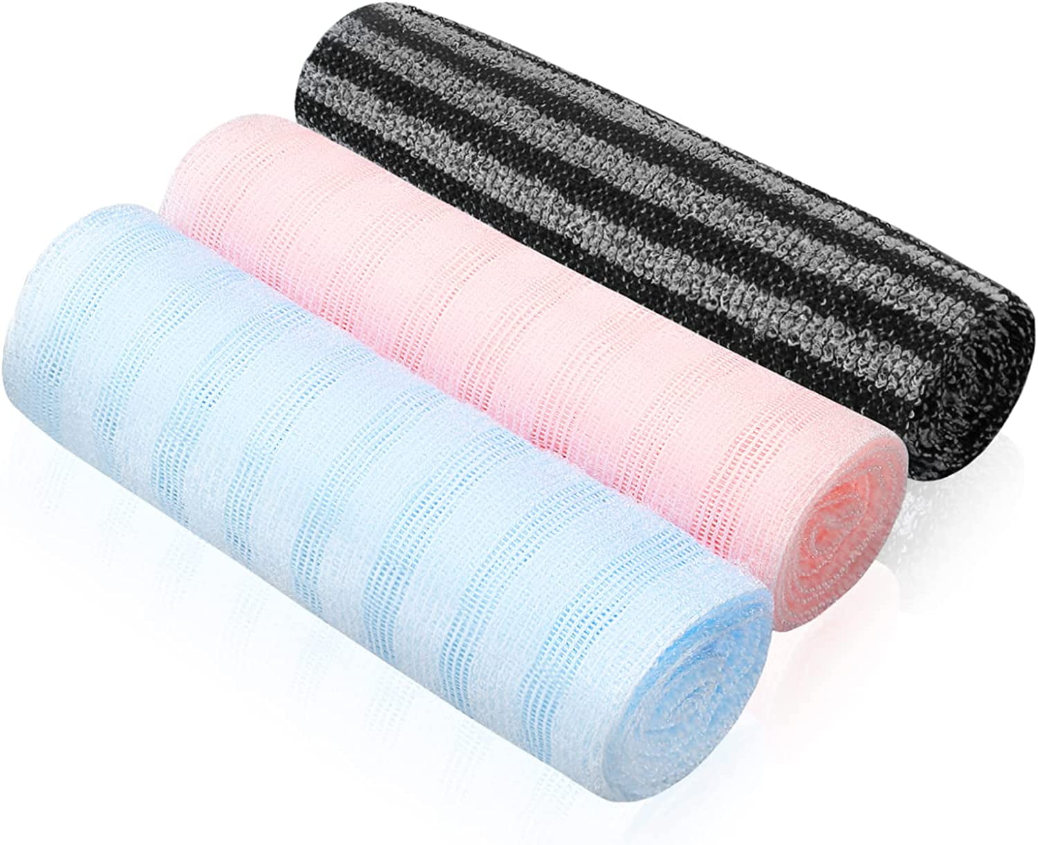 3 Pack Exfoliating Washcloth,exfoliating Body Scrubbers, African Net ...