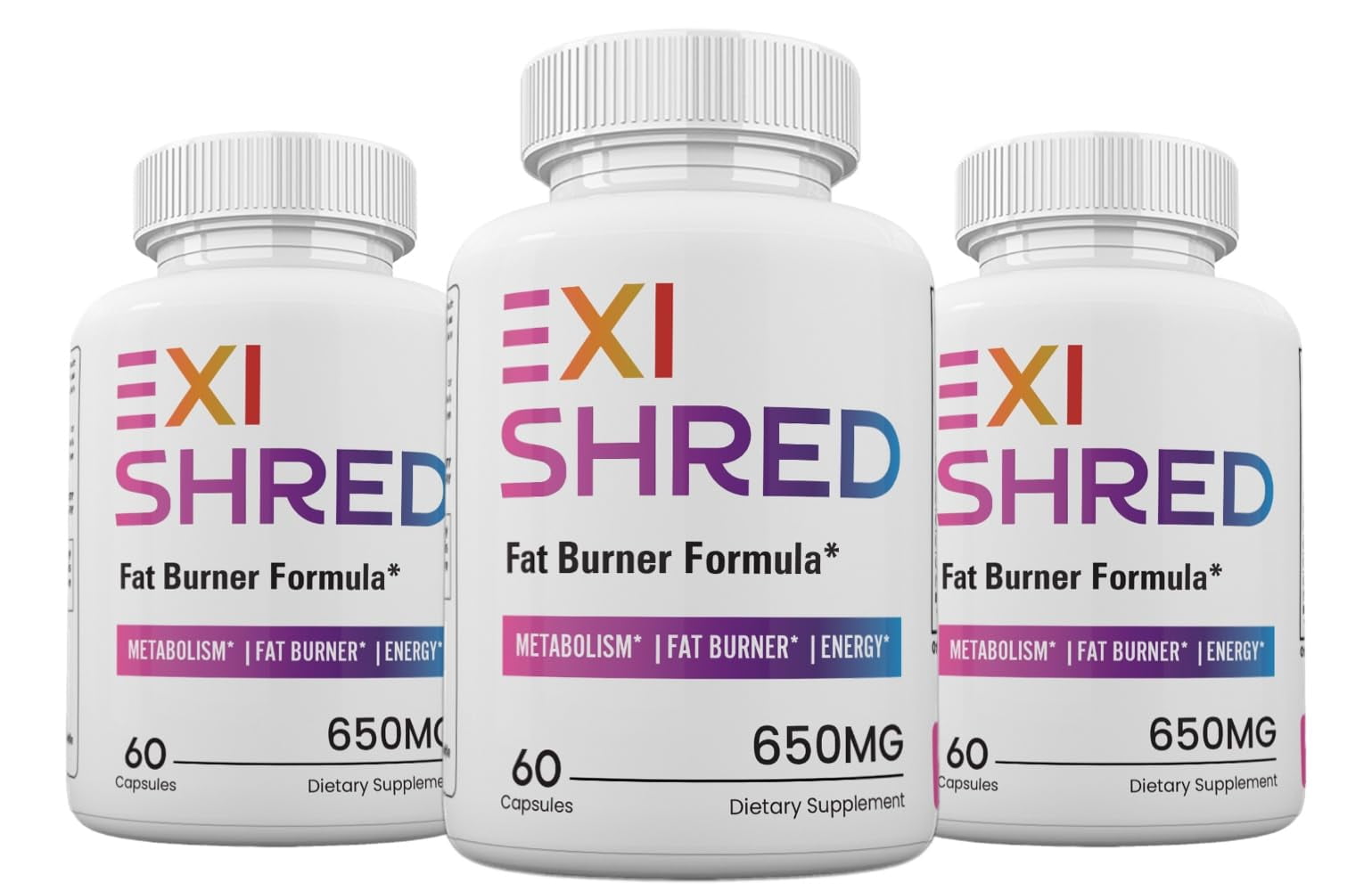 (3 Pack) Exi Shred Advanced Formula - Exi Shred Capsules - 180 Count ...