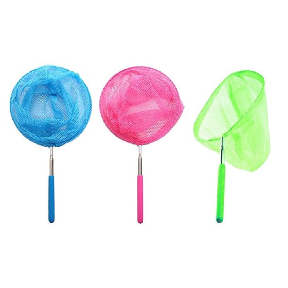 3 Pack Extendable Bug and Butterfly Catching Net - Perfect For Catching ...