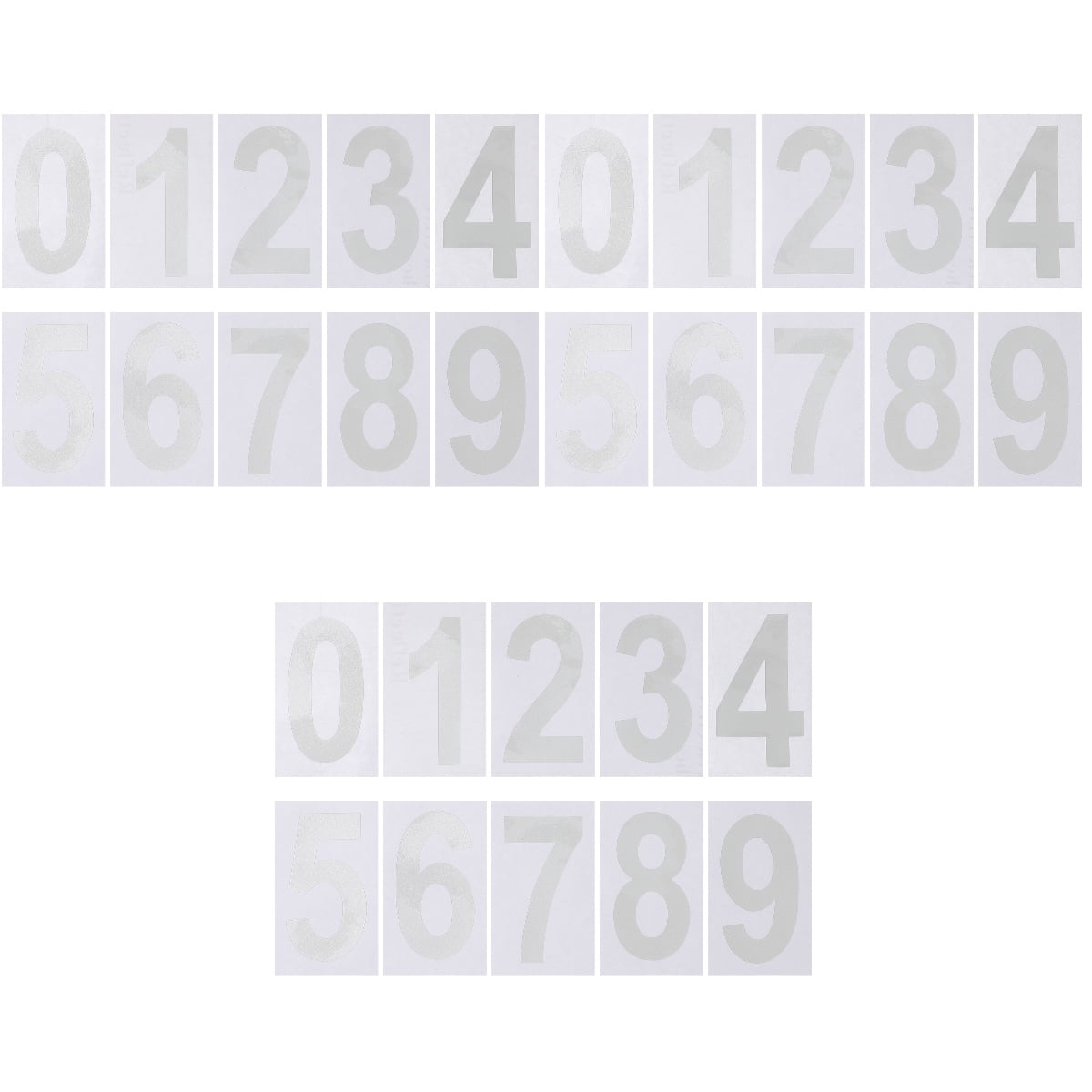 3 Pack External Mailbox Number outside Reflective Decals - Walmart.com