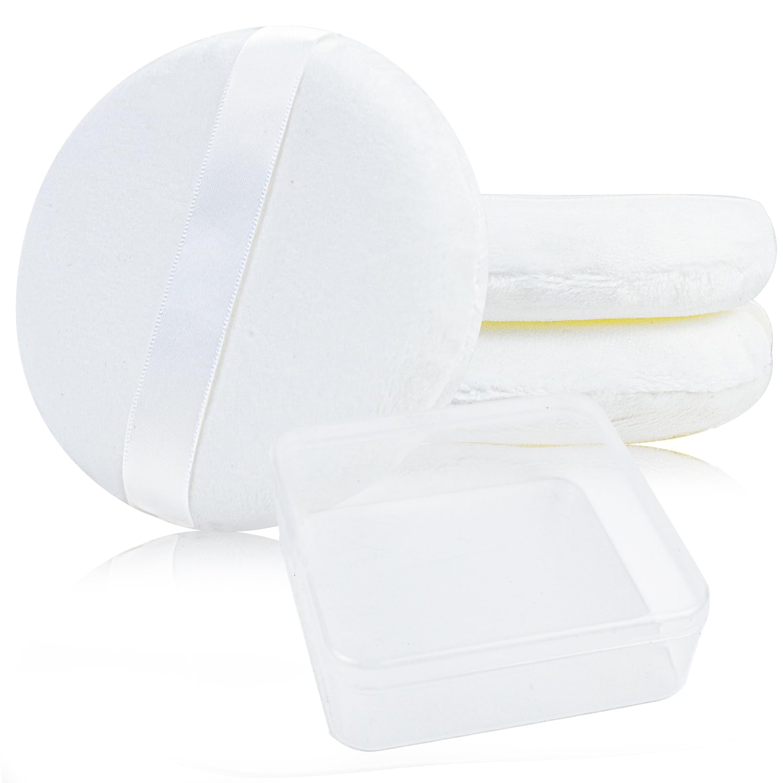 3 Pack Extra Large IFF17 Body Powder Puff Container, Soft Cotton Powder ...