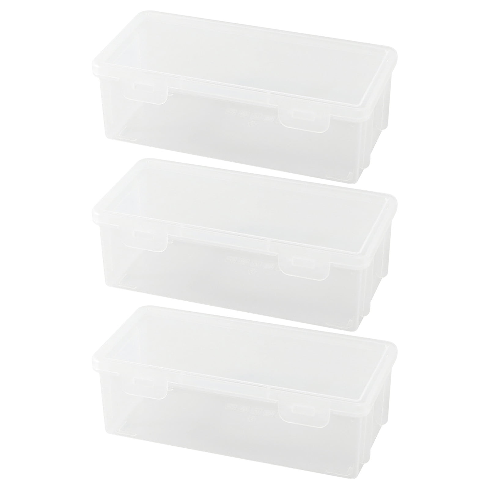 3 Pack Extra Large Pencil Box, Plastic Pencil Case Organizer, Clear ...