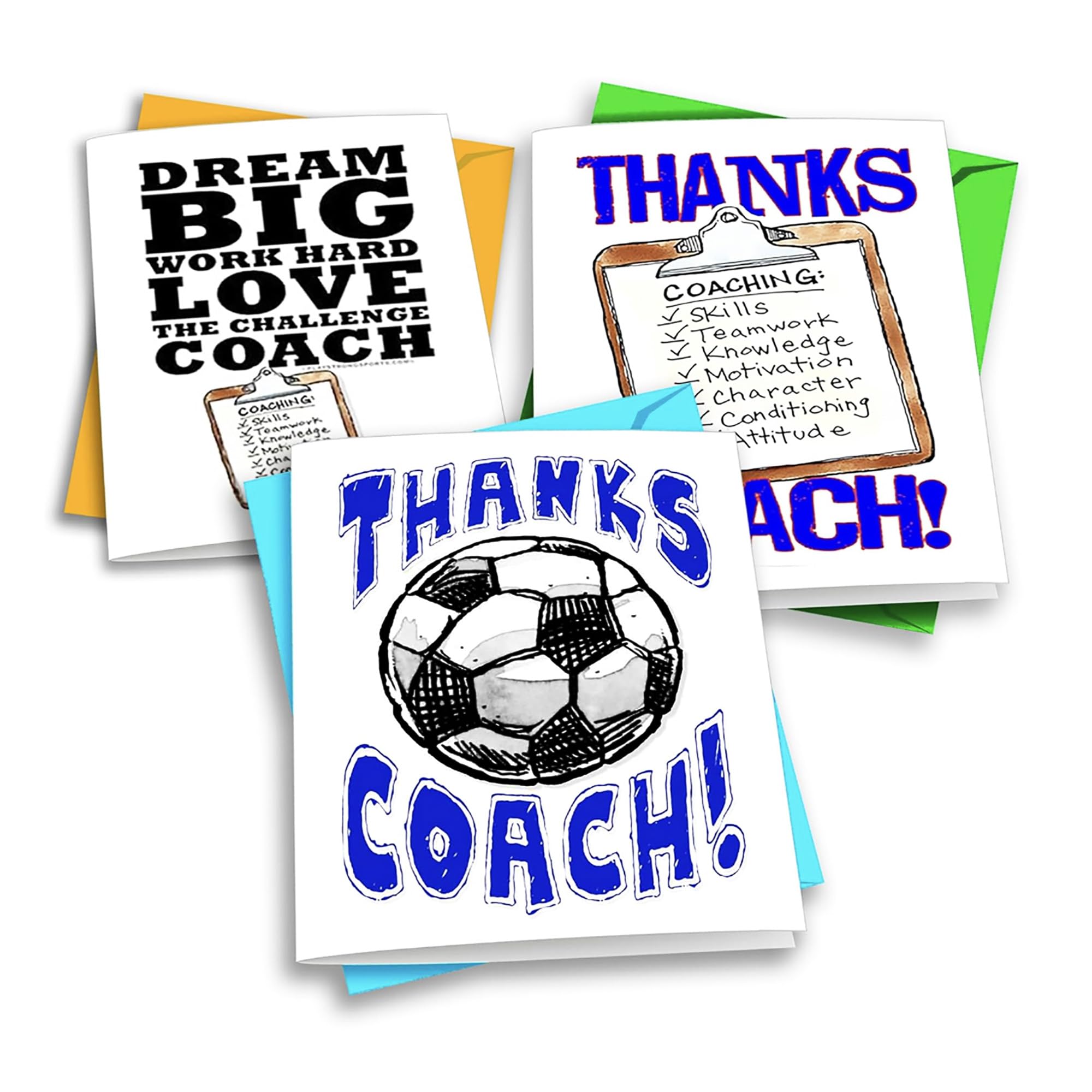 3-Pack Extraordinary Soccer Coaches (5x7) Thank You Greeting Cards ...
