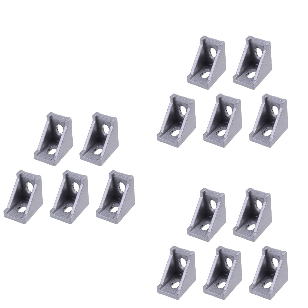 3 Pack Extrusions Aluminum Profile Corner Bracket Protectors Silver ...