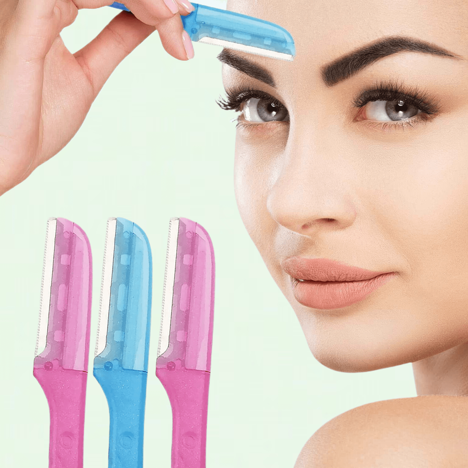 3-Pack Eyebrow Razor Trimmer for Women Face | Precise Peach Fuzz ...