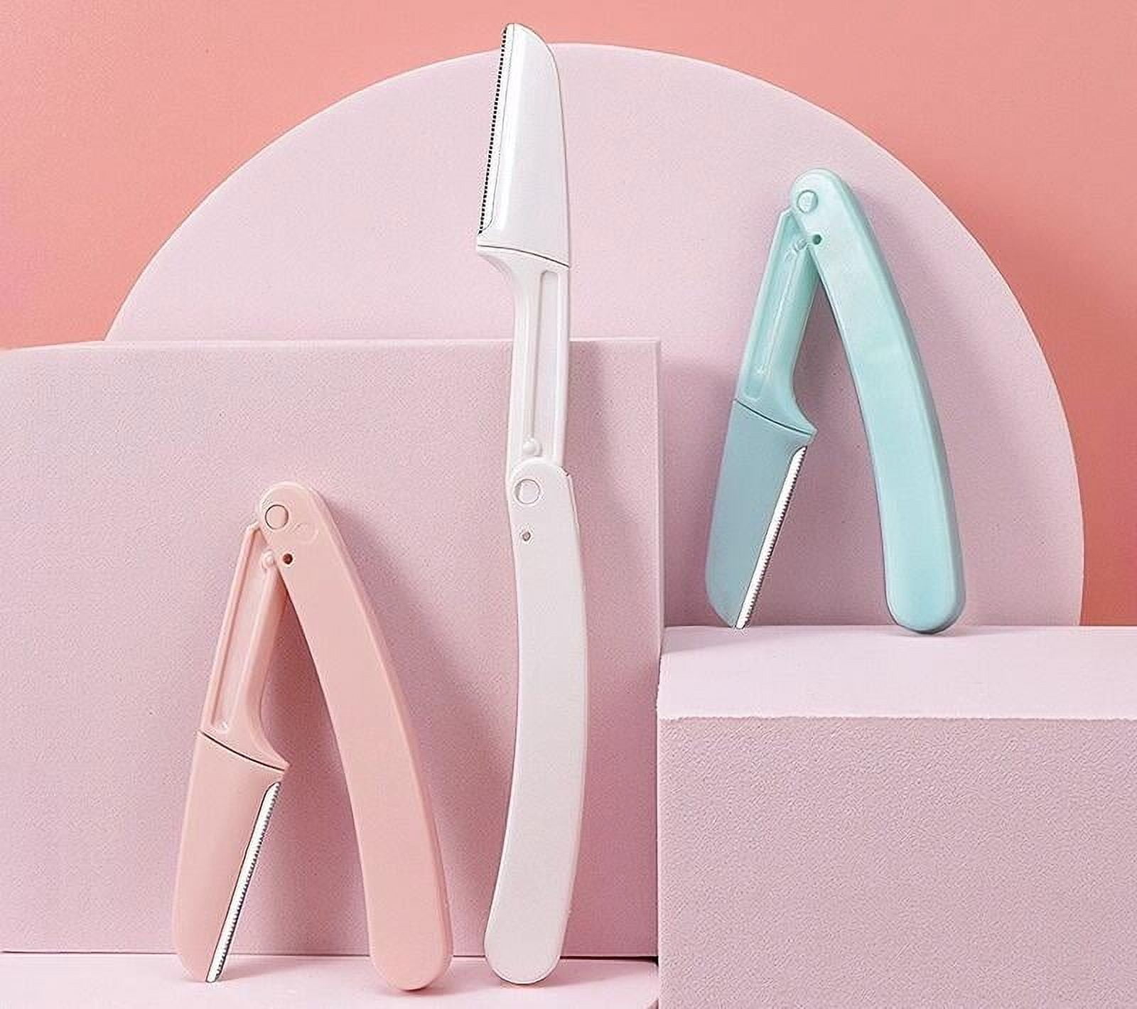 3 Pack Eyebrow Razors Folding Facial Razor for Women Face Hair Remover ...