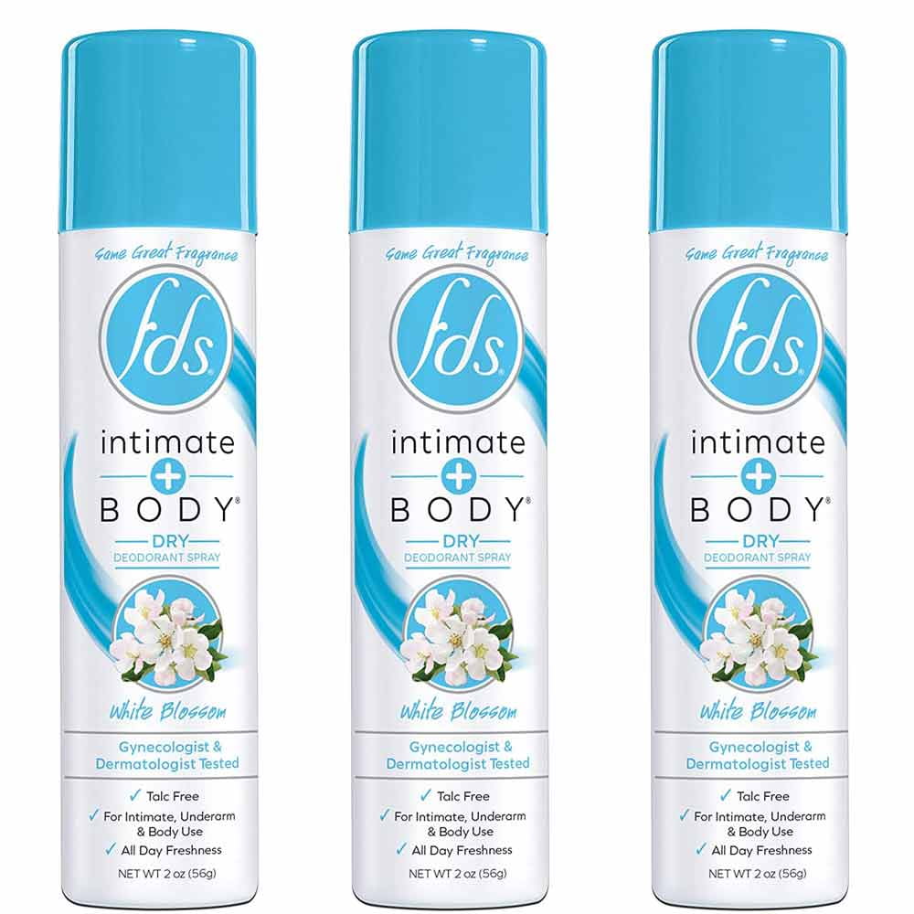 (3 Pack) FDS Feminine Intimate Deodorant Spray, All Day Freshness ...