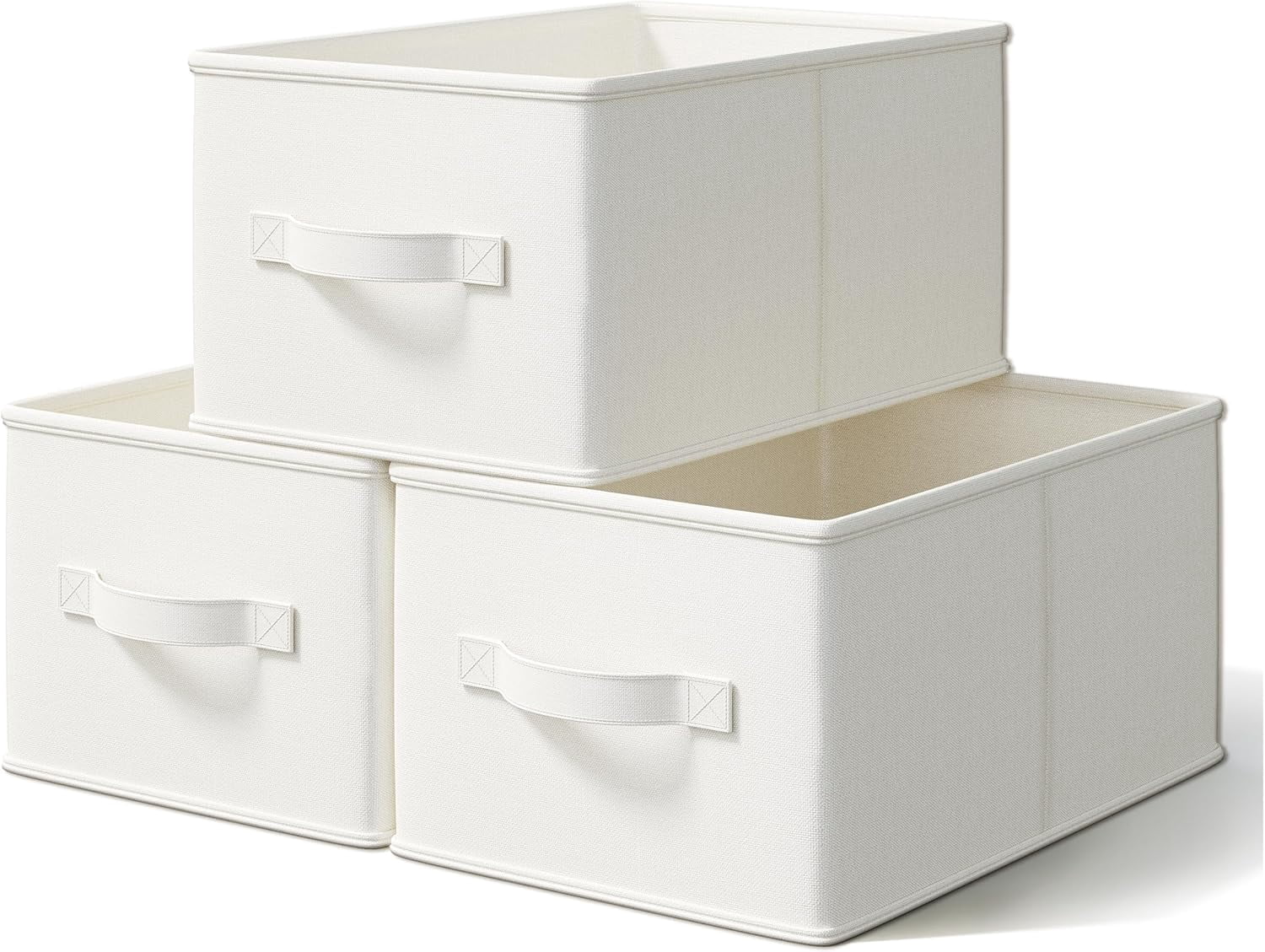 3 Pack Fabric Storage Bins for Shelves | 11.5x8.75x6.5in Storage ...