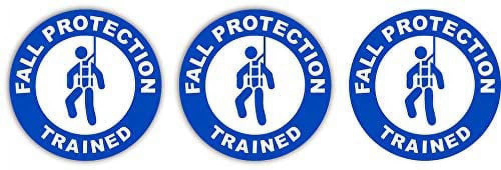3 Pack | Fall Protection Trained Hard Hat Sticker | Helmet Decal ...