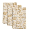 3 Pack Farmhouse Yellow Floral Kitchen Towels Linen Boho Flower Rustic ...