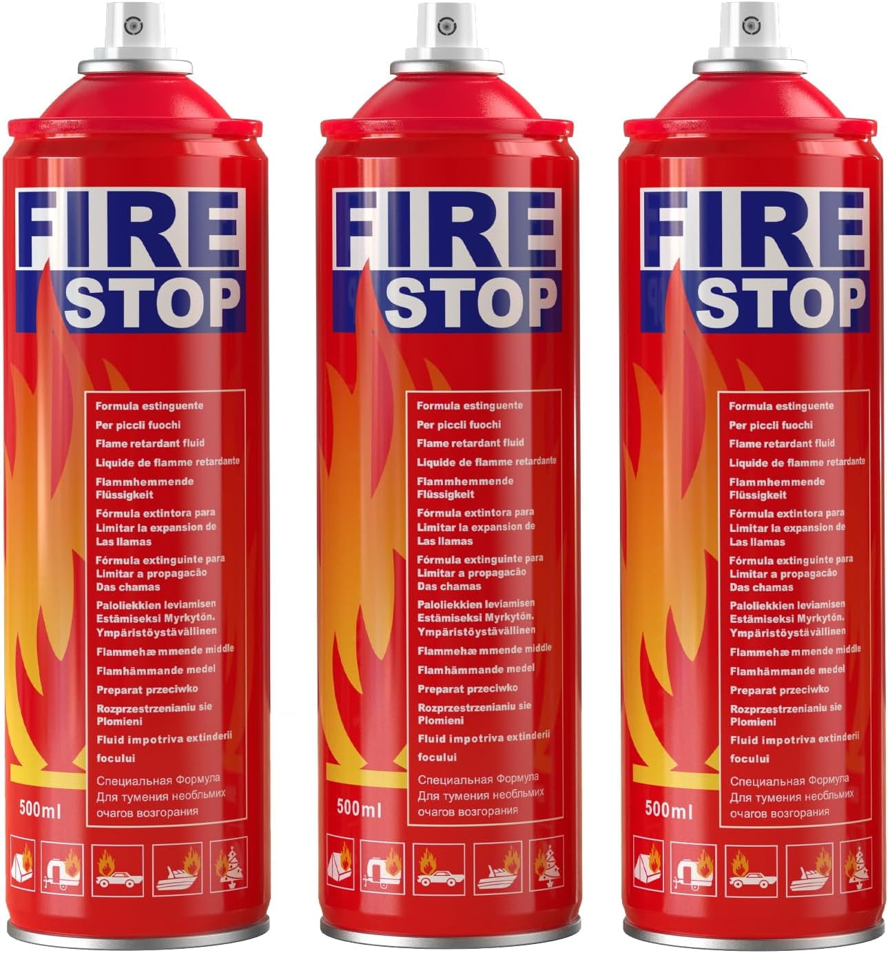 3-Pack Fire Extinguisher for Home, Kitchen, Car, Boat - ABCK Class ...