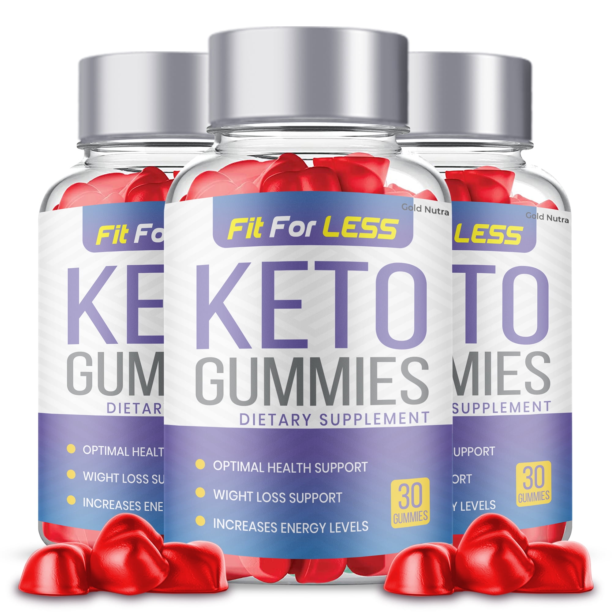 (3 Pack) Fit for Less Keto ACV Gummies, Fit For Less Gummies, Official ...