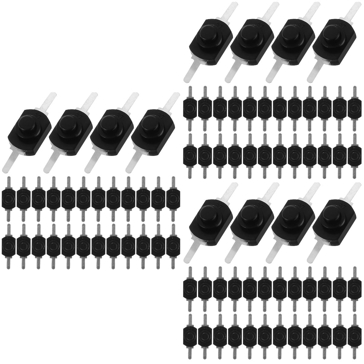 3 Pack Flashlight ON-Off Mini Push Button for Torch LED Dimmer Switch ...