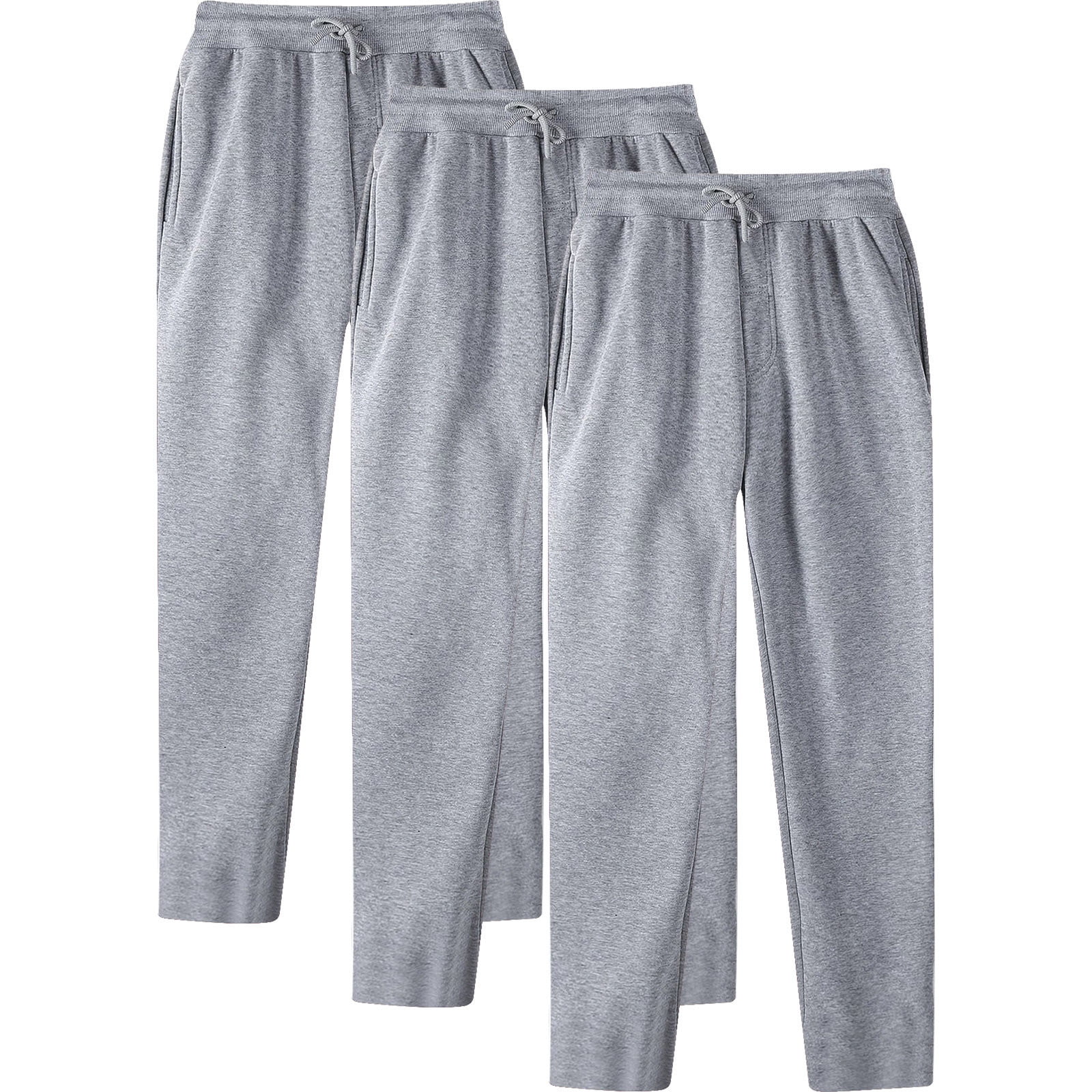 3 Pack Fleece Lined Joggers Men Cargo Pants for Men Jogger Sweatpants ...