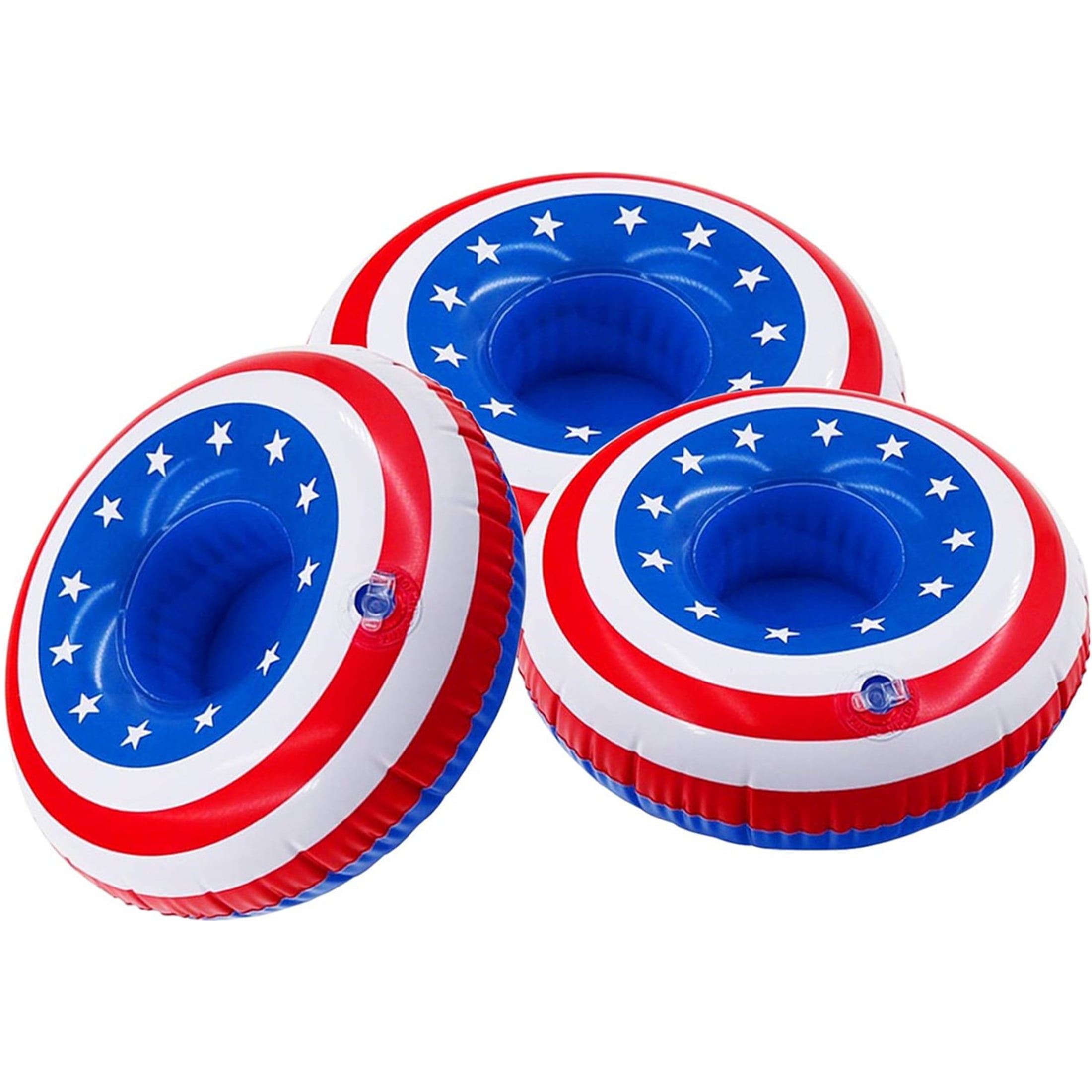 3 Pack Floating Drink Holders for Pool Inflatable Drink Holder Drink ...