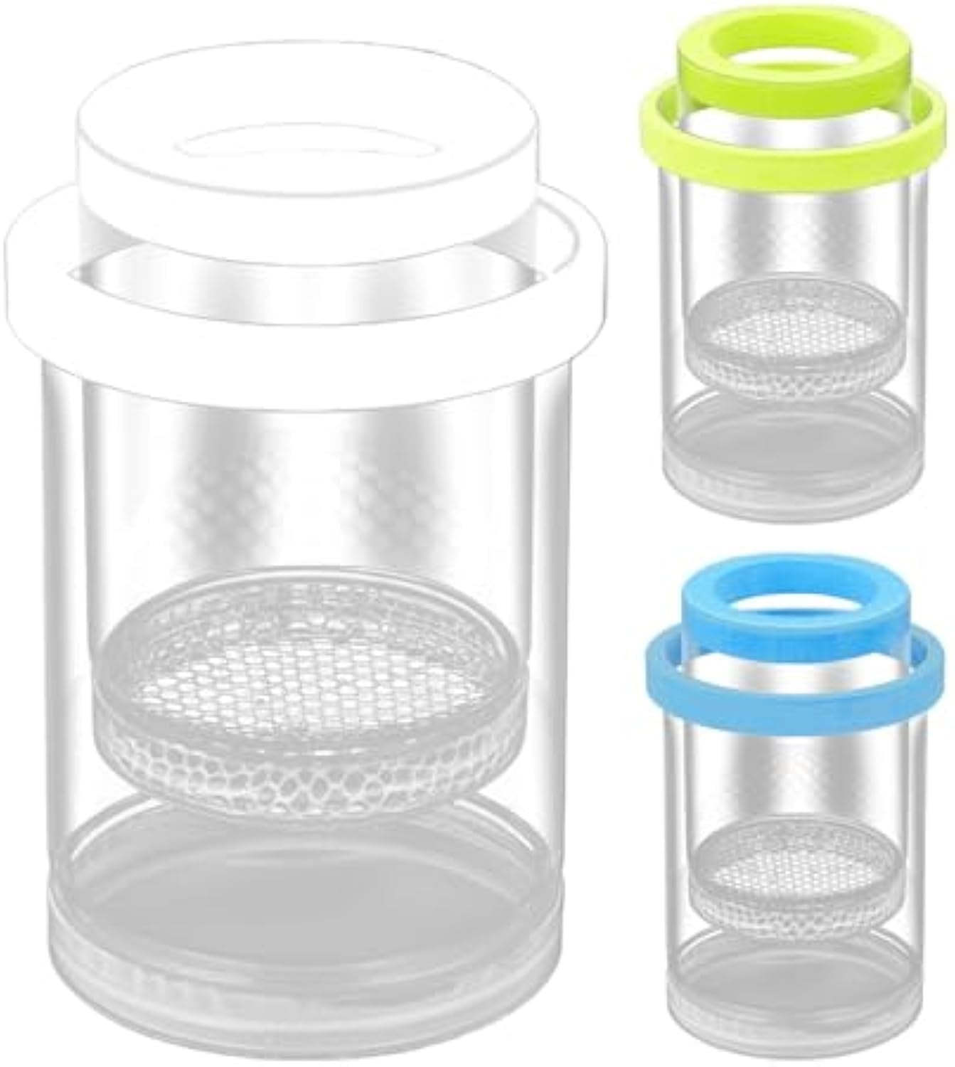 3 Pack Floating Fish Isolation Box for Aquarium Tank, Floating Breeder ...