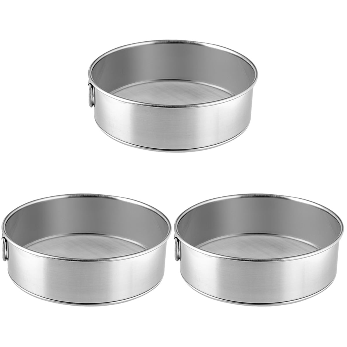 3 Pack Flour Sieve Duster for Baking Round Mesh Strainer Sifter ...