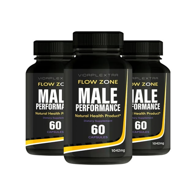 (3 Pack) Flow Zone Capsules - Flow Zone Natural Male Capsules - Walmart.com