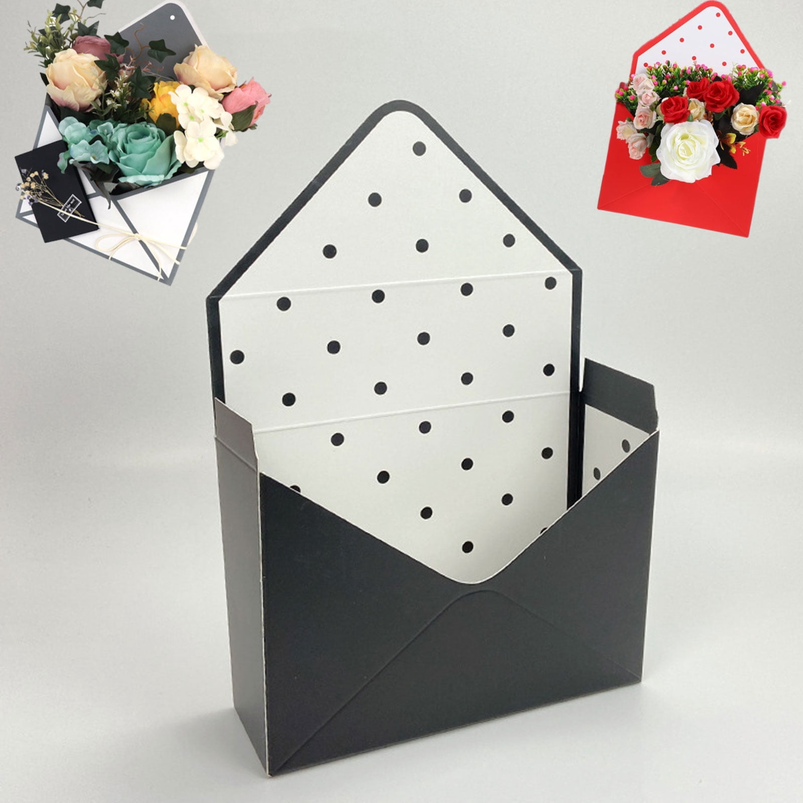 3-Pack Flower Bouquet Envelope Boxes, Folding Floral Gift Boxes for ...